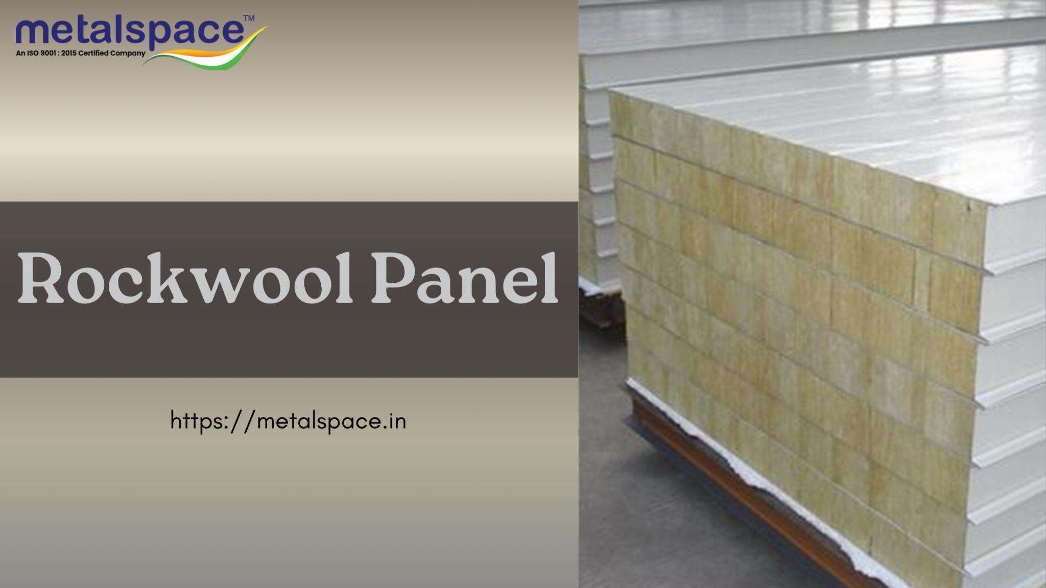 Rockwool Panel Manufacturers & Exporters in India - Metal Space